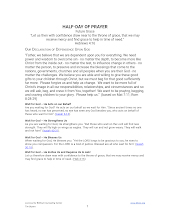 How to Spend a Half Day in Prayer Packet – Lowcountry Biblical ...