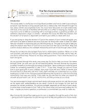 Ten Commandments Study - Evangelism - Lowcountry Biblical Counseling Center