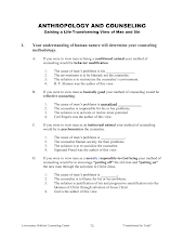 Transforming View of Self, Sin and Salvation - Student Outline ...