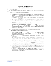 Vertical Relationships Study – Lowcountry Biblical Counseling Center