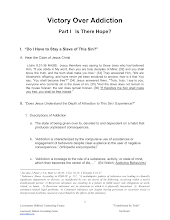 Victory Over Addiction Pt1 Outline (Student) - Lowcountry Biblical ...
