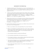 **Worksheet for Parents #2 - Lowcountry Biblical Counseling Center
